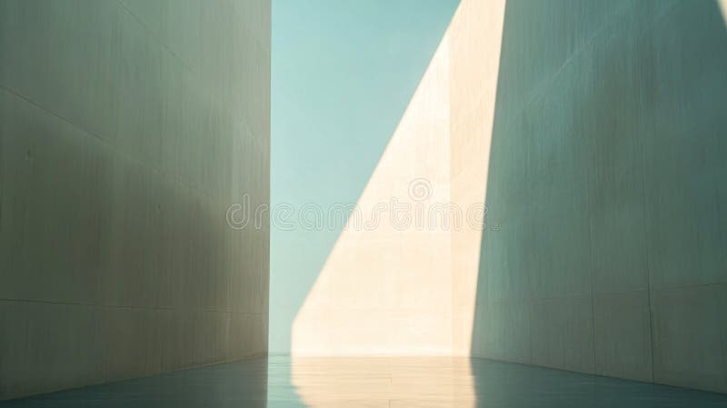 Exploring Light and Shadow in an Architectural Space during Midday ...