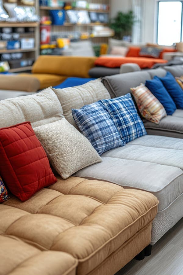 Exploring a Luxurious Showroom of Premium Sofas and Armchairs in ...