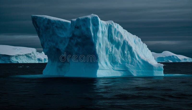 Exploring the Majestic Arctic Landscape, Floating on Tranquil Seascape ...