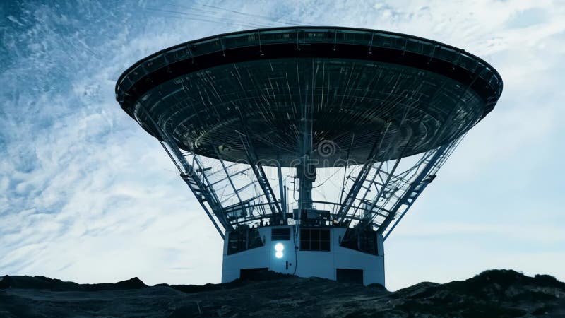 Exploring a Majestic Space Observatory Under a Star-filled Sky during ...