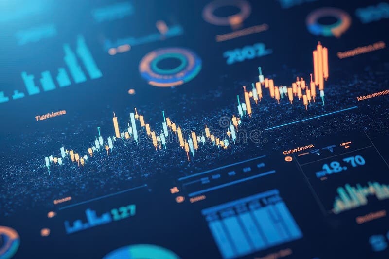 Exploring Market Dynamics Via in-Depth Data Insights Stock Illustration ...