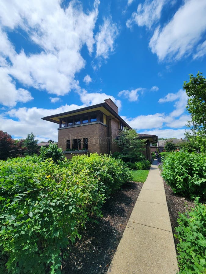 Exploring the Martin House stock image. Image of tree - 324527743