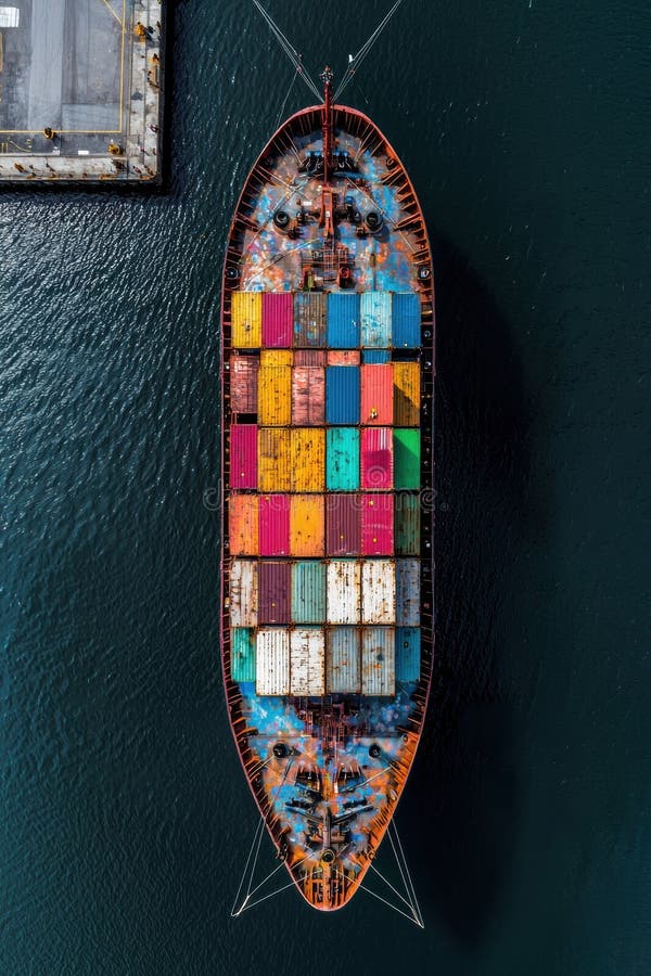 Exploring the Massive Container Ship with Its Load of Containers: a ...