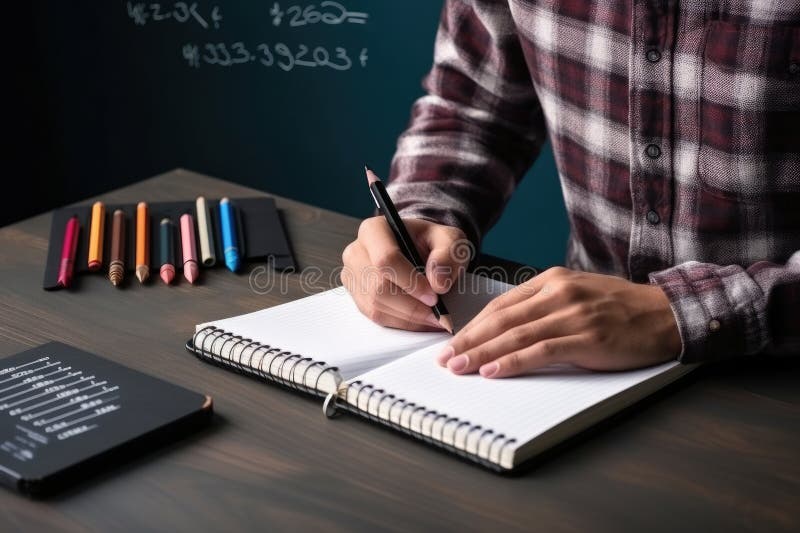 Male Teacher Exploring Mathematical Solutions. AI Generated Stock ...