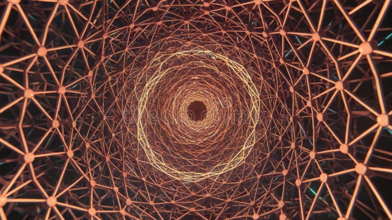 Exploring a Mesmerizing Geometric Tunnel with Intricate Connections and ...