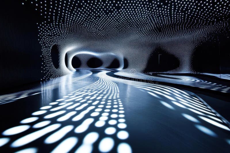 Exploring a Mesmerizing Light Tunnel, a Journey through Abstract ...