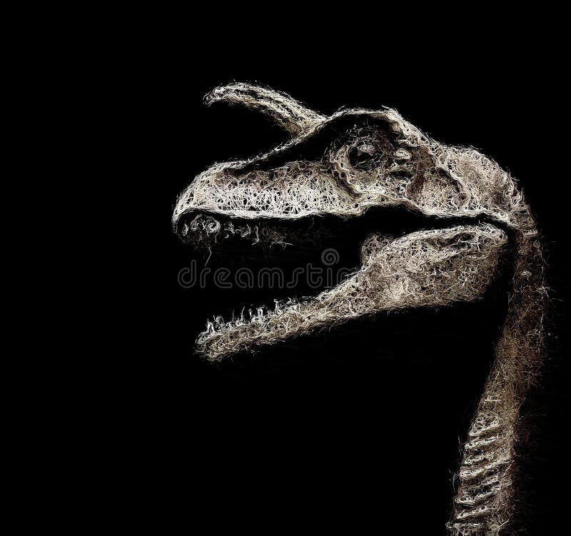 World of Dinosaur Line Art in Captivating Visuals Stock Illustration ...