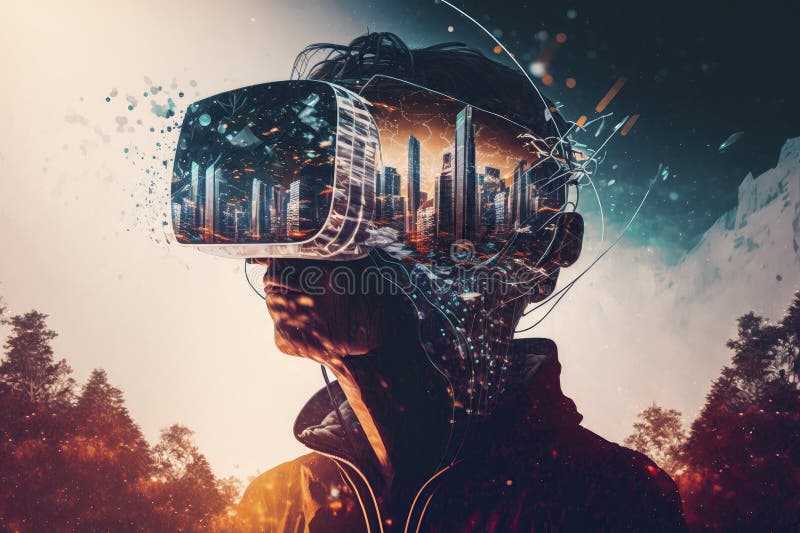 Exploring the Metaverse: Futuristic VR Headset in a State of ...