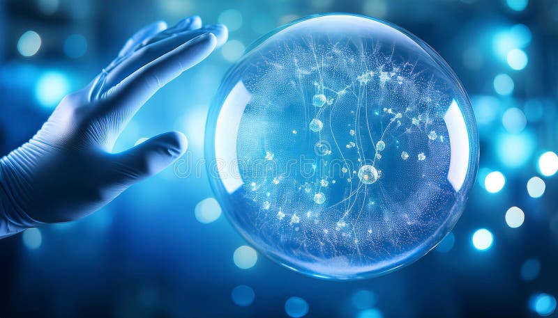 Exploring Microbial Structures with a Gloved Hand Under Bright ...