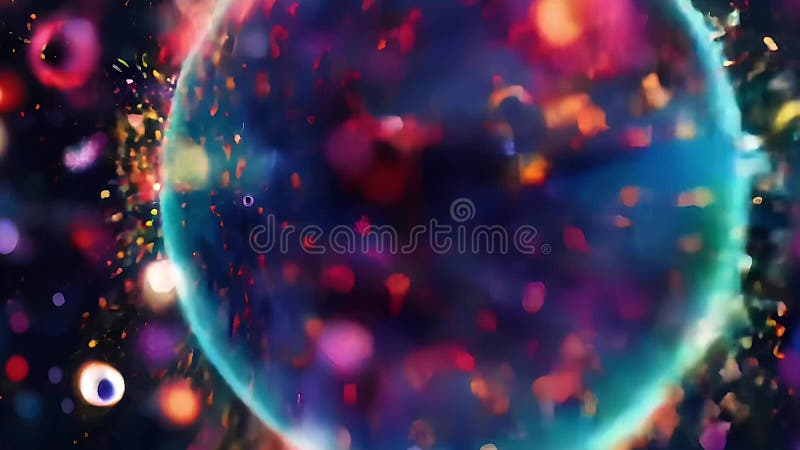 Exploring Microscopic Life Forms in Vibrant and Colorful Detail Stock ...