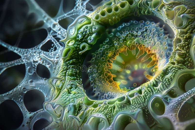 Exploring the Microscopic Nature of an Onion Cell, Showcasing the ...