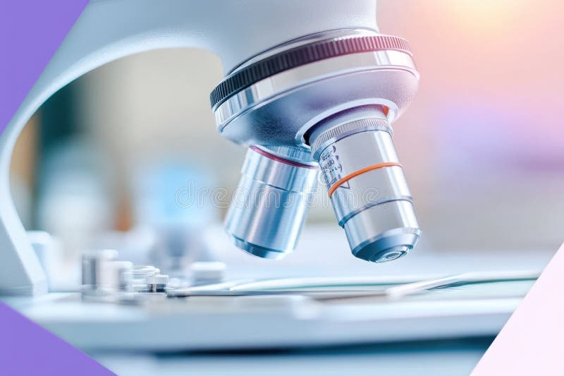Exploring Microscopic Wonders in a Vibrant Laboratory Environment Stock ...