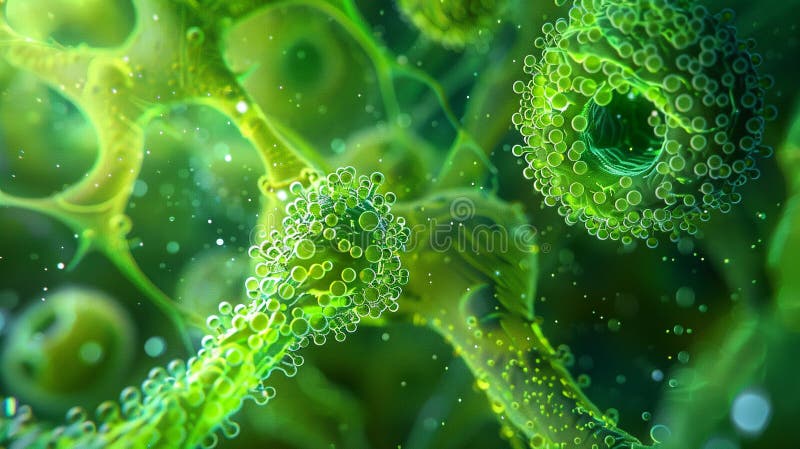 Exploring the Microscopic World, a Background Filled with the Lush ...