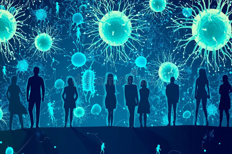 Exploring the Microscopic World with Silhouettes Against Vibrant ...