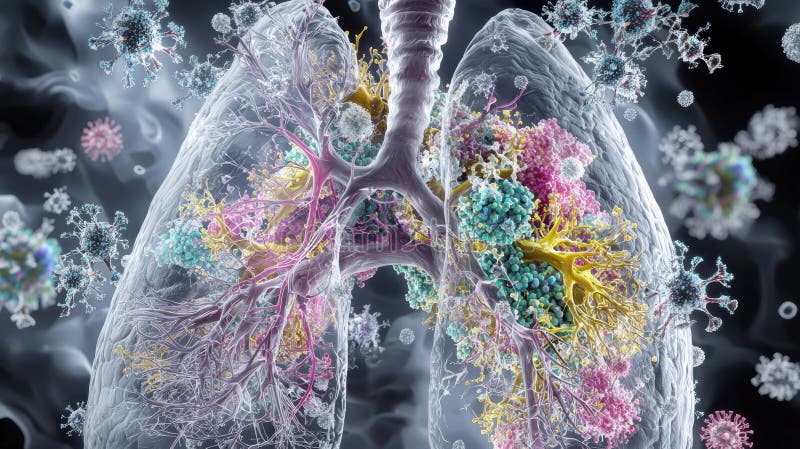 Lung Microbiome Stock Illustrations – 7 Lung Microbiome Stock ...