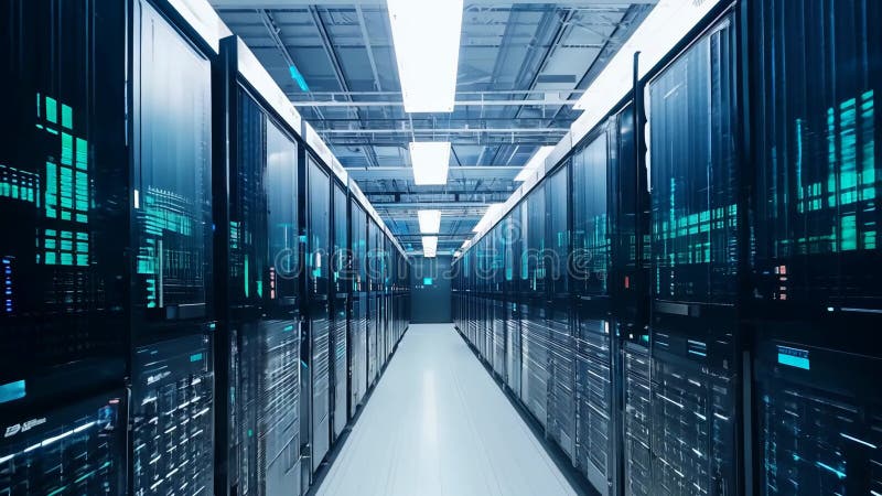 Exploring a Modern Data Center with Advanced Server Technology and Efficient Organization in an ...