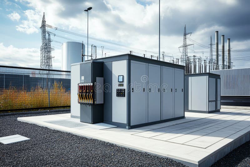 Exploring a Modern Electrical Substation with Sleek Design and Clean ...