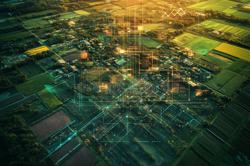 Exploring a Modern Farm through Digital Integration and Aerial Insights ...