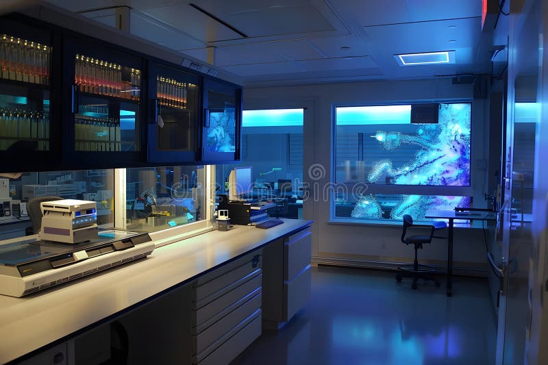 Exploring a Modern Laboratory, Advanced Scientific Equipment and ...