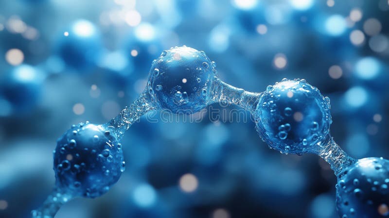 Exploring Molecular Structure and Dynamics of Water Particles Stock ...