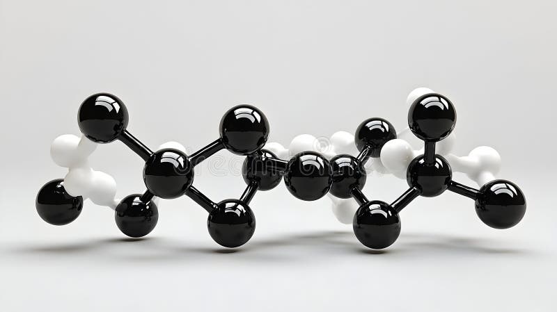 AI-Generated Molecular Structure Stock Illustration - Illustration of ...