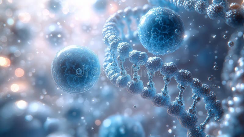 Exploring Molecular Structures and Cellular Dynamics in Biology Stock ...