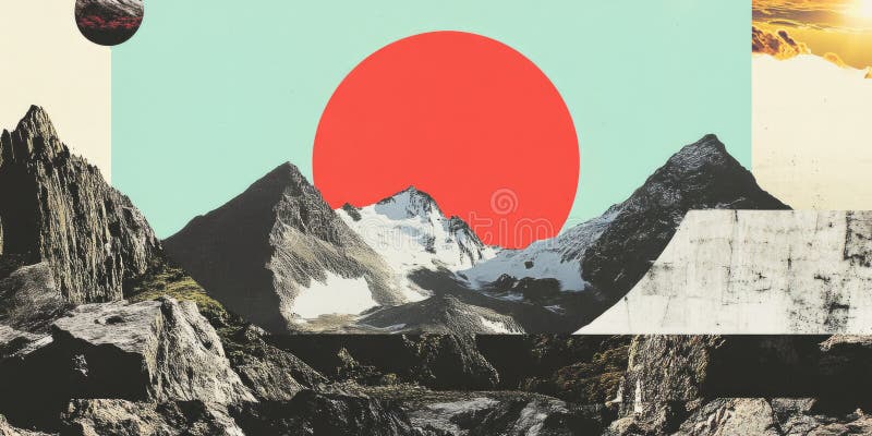 Exploring Movement and Energy through Minimalistic Scrapbook Collage ...