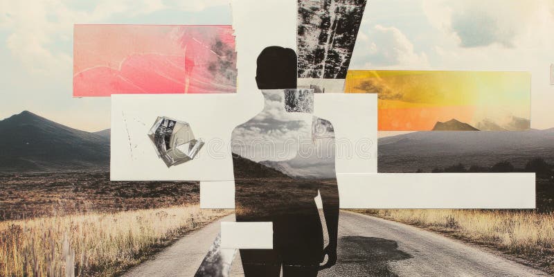 Exploring Movement and Energy in a Minimalistic Scrapbook Collage ...