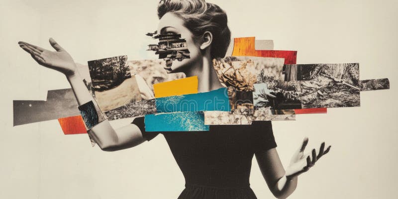 Exploring Movement and Energy through a Minimalistic Scrapbook Collage ...