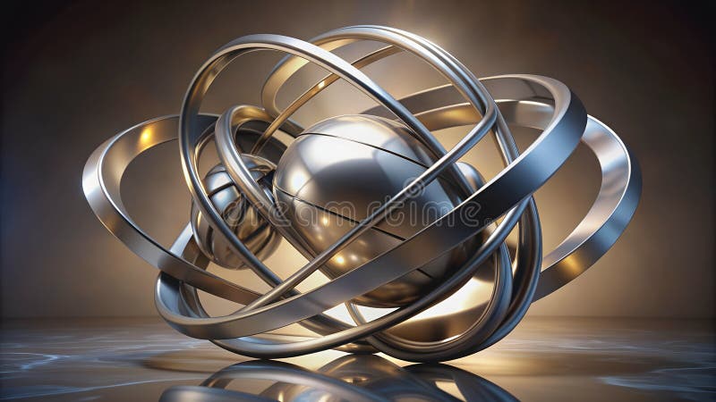 Exploring Movement and Form in Abstract Metal Sculpture Generative AI ...