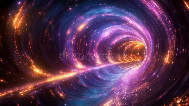 Exploring the Mystical Depths of a Cosmic Vortex in Space Stock Footage ...