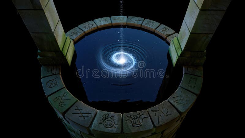Exploring a Mystical Well that Reflects a Swirling Galaxy and Ancient ...