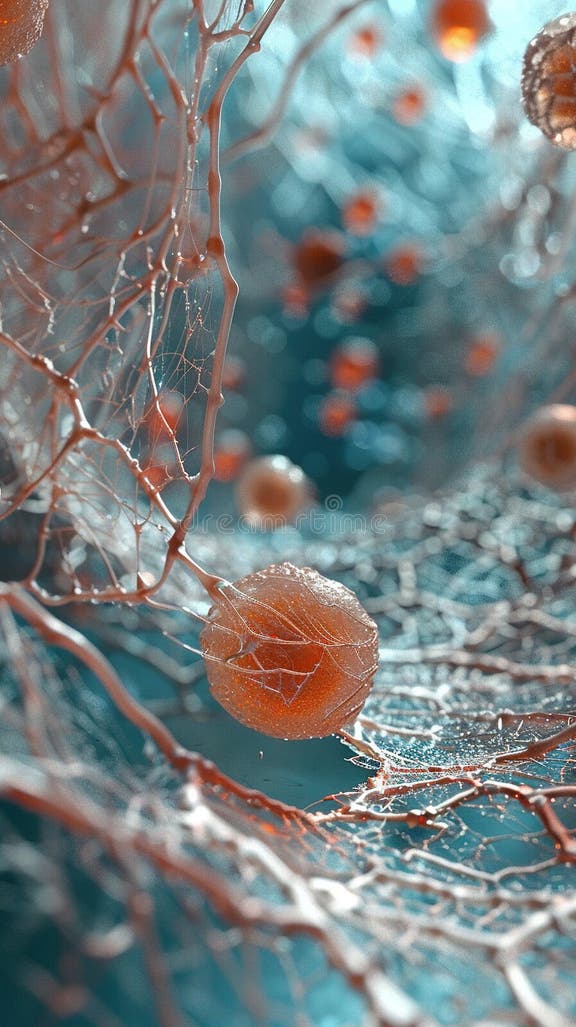 Exploring Nano-Cells. stock illustration. Illustration of colorful ...