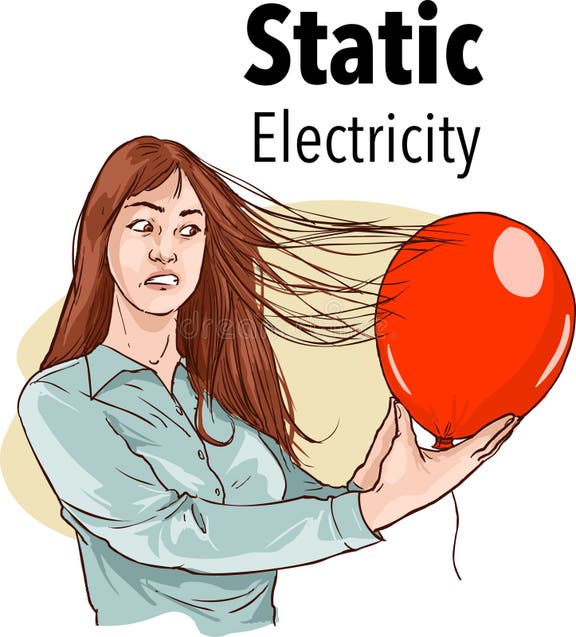 Exploring the Nature of Static Electricity Vector Illustration Stock ...