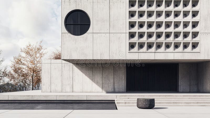 Exploring Neo Brutalist Architecture with Geometric Patterns and ...