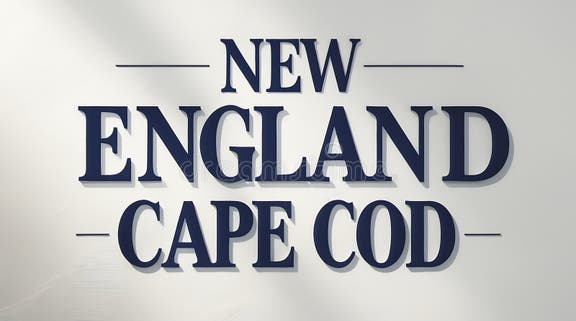 Exploring New England Cape Cod Lifestyle with Striking Typography ...
