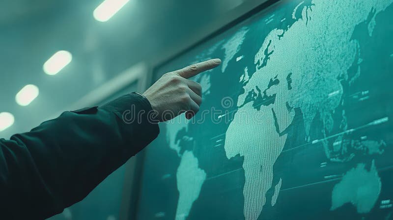 Exploring New Horizons, Person Examining a Map on the Wall for Travel ...