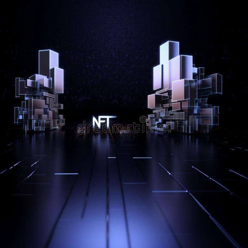 Exploring NFTs - Non Fungible Tokens and Unique Digital Art. Stock ... Exploring NFTs - Non Fungible Tokens and Unique Digital Art. Stock ...