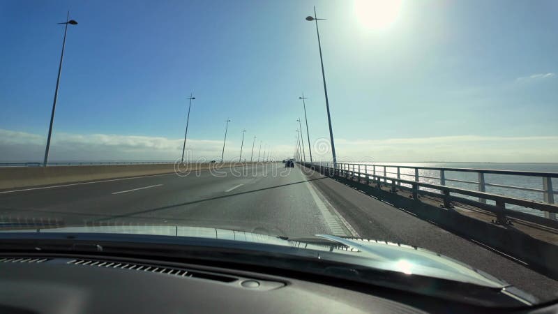 Exploring the Open Road, Car Interior Perspective Stock Video - Video ...