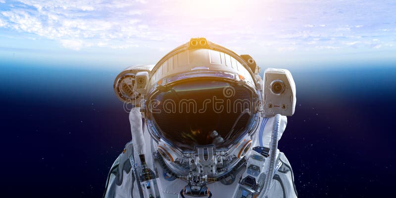 Exploring Outer Space. Mixed Media Stock Photo - Image of suit, cosmos ...