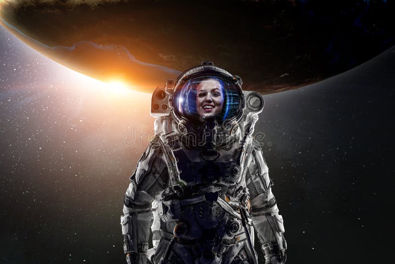 Exploring Outer Space. Mixed Media Stock Photo - Image of space, earth ...