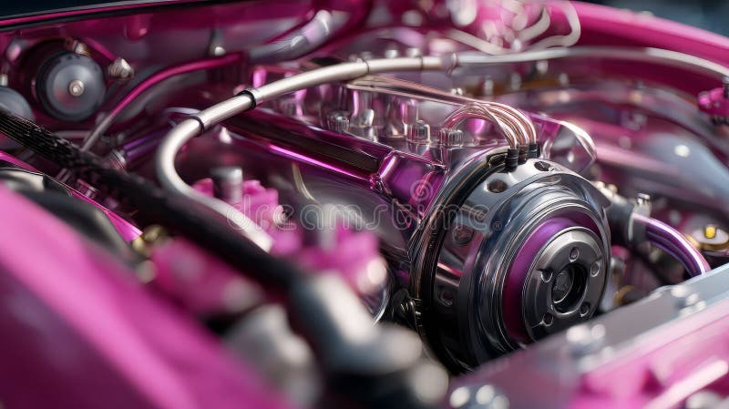 Exploring the Pink Car Engine - a Bright Shift in Automotive Technology ...