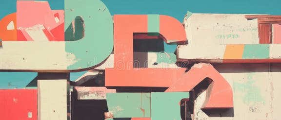 Exploring the Playful World of Distorted Typography with Vibrant Warped ...