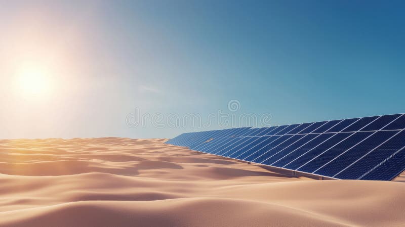 Exploring the Power of Renewable Energy with Solar Panels in the Desert ...