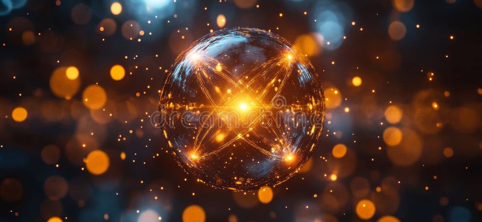 Exploring the Principles of Quantum Computing and Its Entangled Systems. Generative AI Stock ...