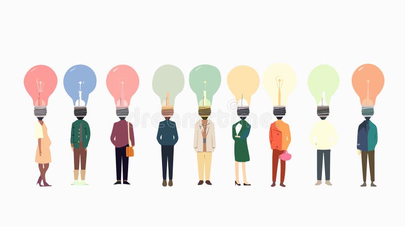 Exploring the Process of Creative Ideation with Engaging Visuals Stock ...