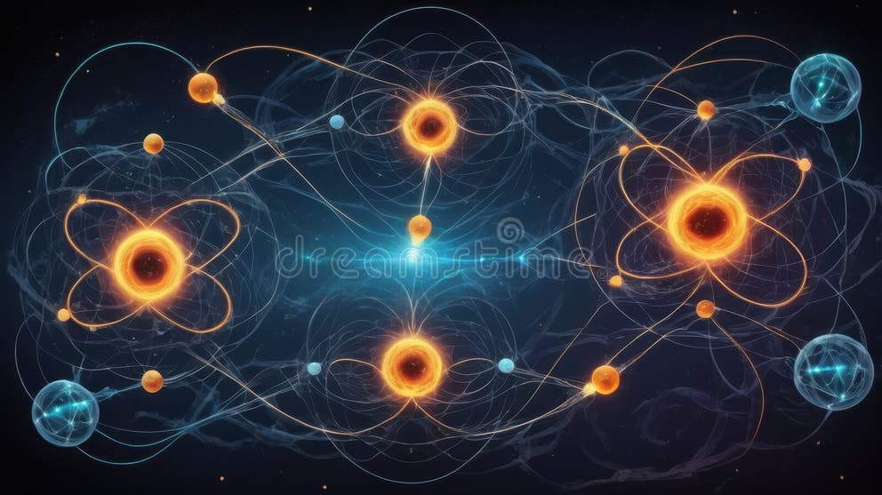 Exploring Quantum Entanglement with Interconnected Atoms in a Cosmic ...