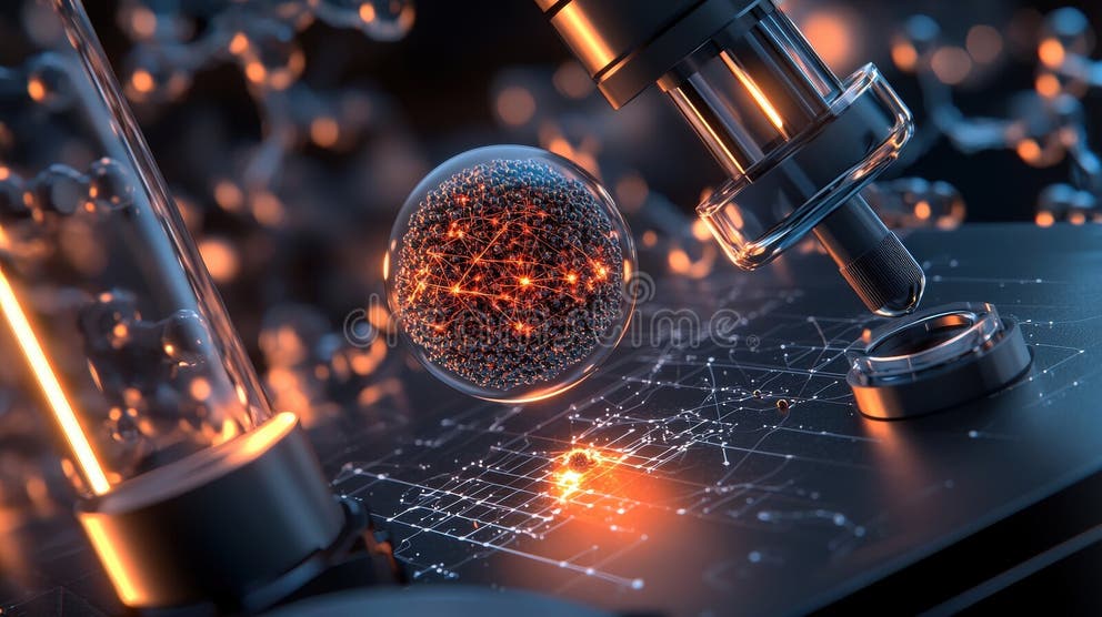 Exploring Quantum Mechanics Laboratory 3d Visualization Futuristic ...