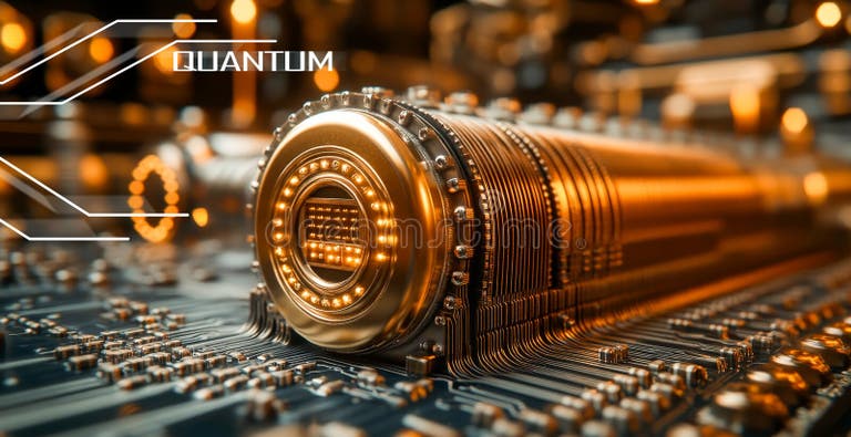 Exploring Quantum Technology with Advanced Qubit and Neuromorphic Systems. Generative AI Stock ...
