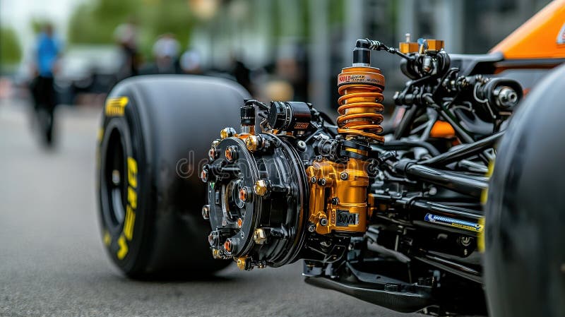 Exploring Racing Car Suspension Systems Close-up in Urban Settings from ...